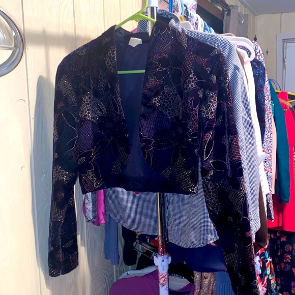 Jay Jacobs | Jackets & Coats | Vintage Jay Jacobs Black Velvet Jacket ...